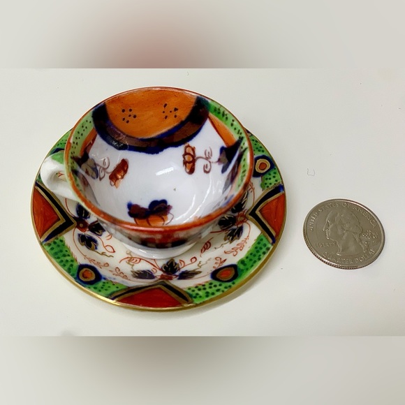 Art | 19th Century Antique Gaudy Welsh Miniature Hand Painted Teacup ...